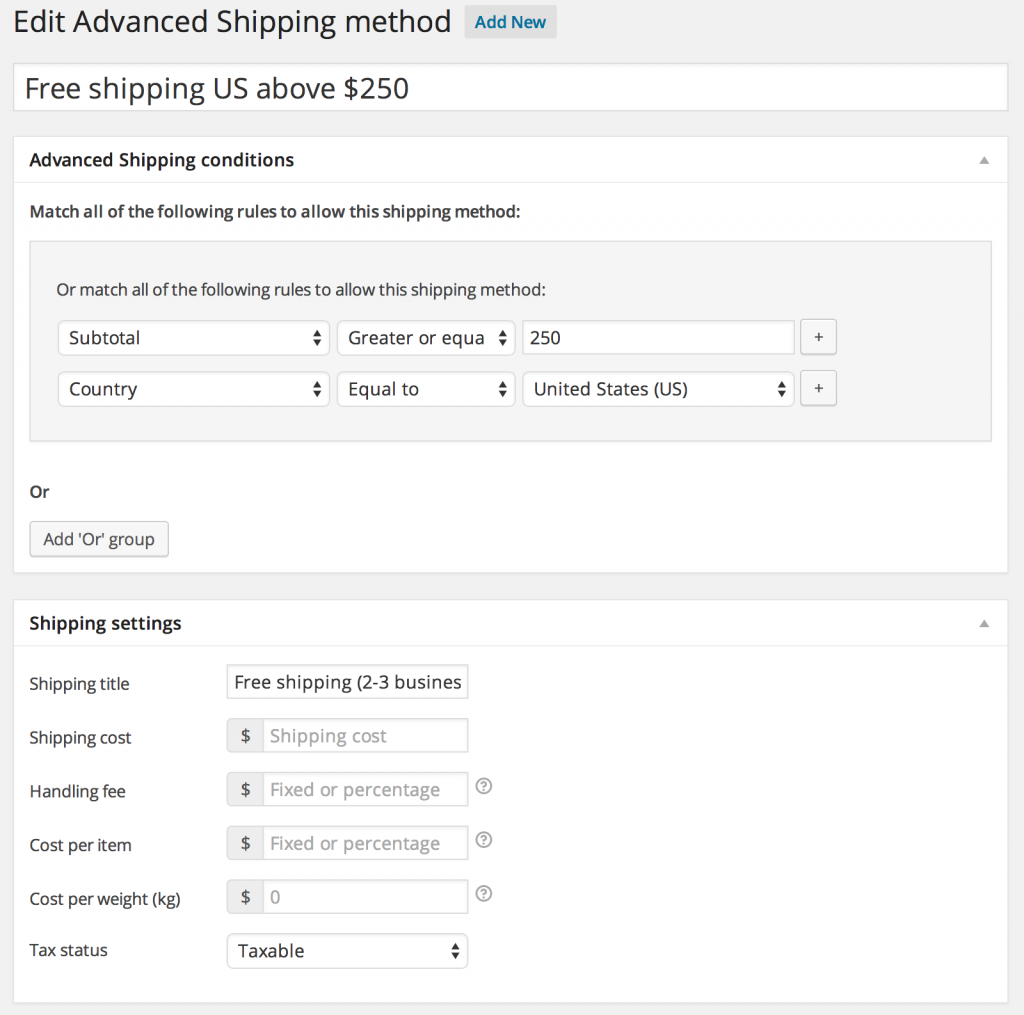 Introducing WooCommerce Advanced Shipping | Jeroen Sormani
