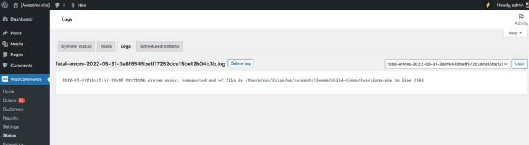 How to Use the WooCommerce Logger | Jeroen Sormani